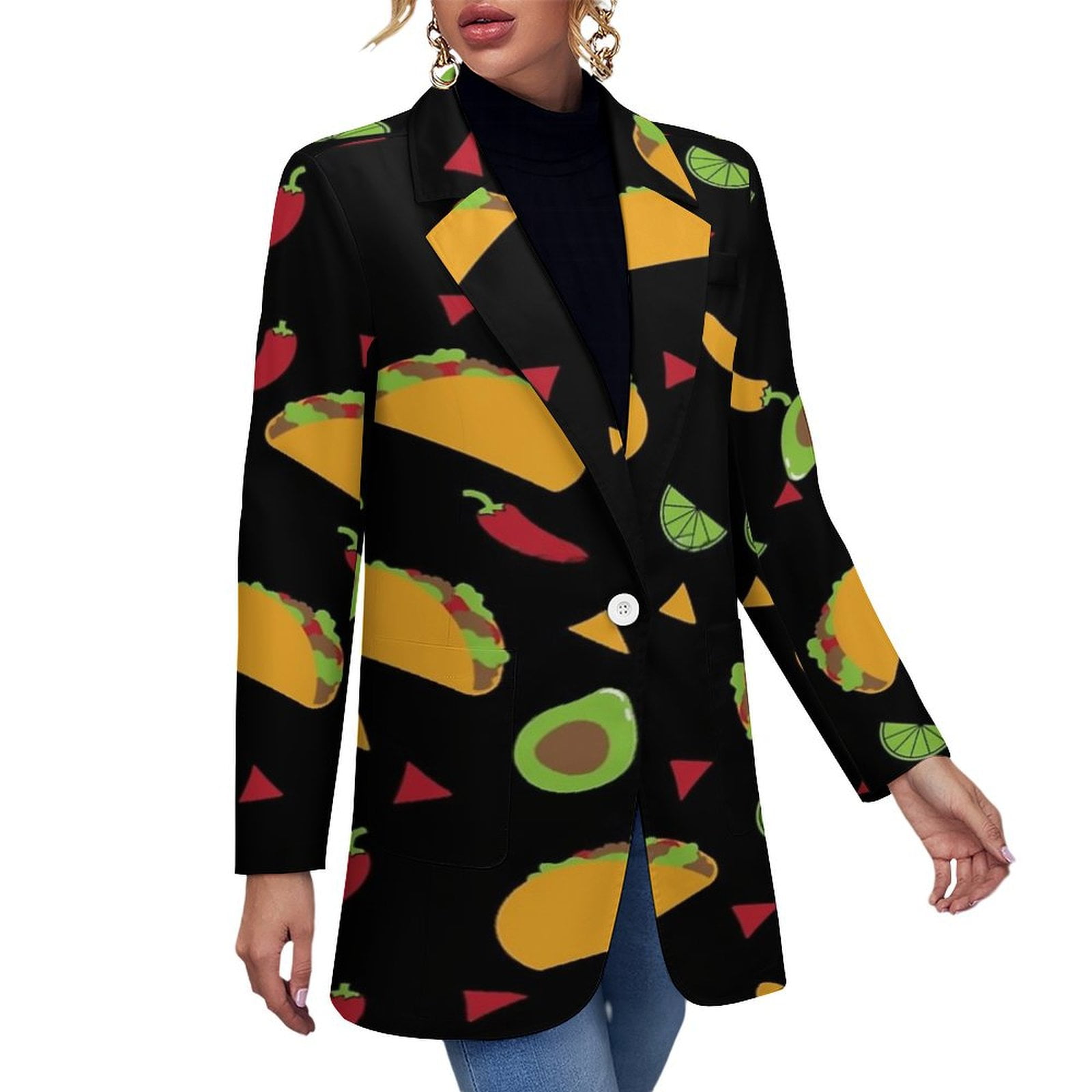 It’s Taco Tuesday Everyday! Woman Casual Loose Suits Summer Jacket ...
