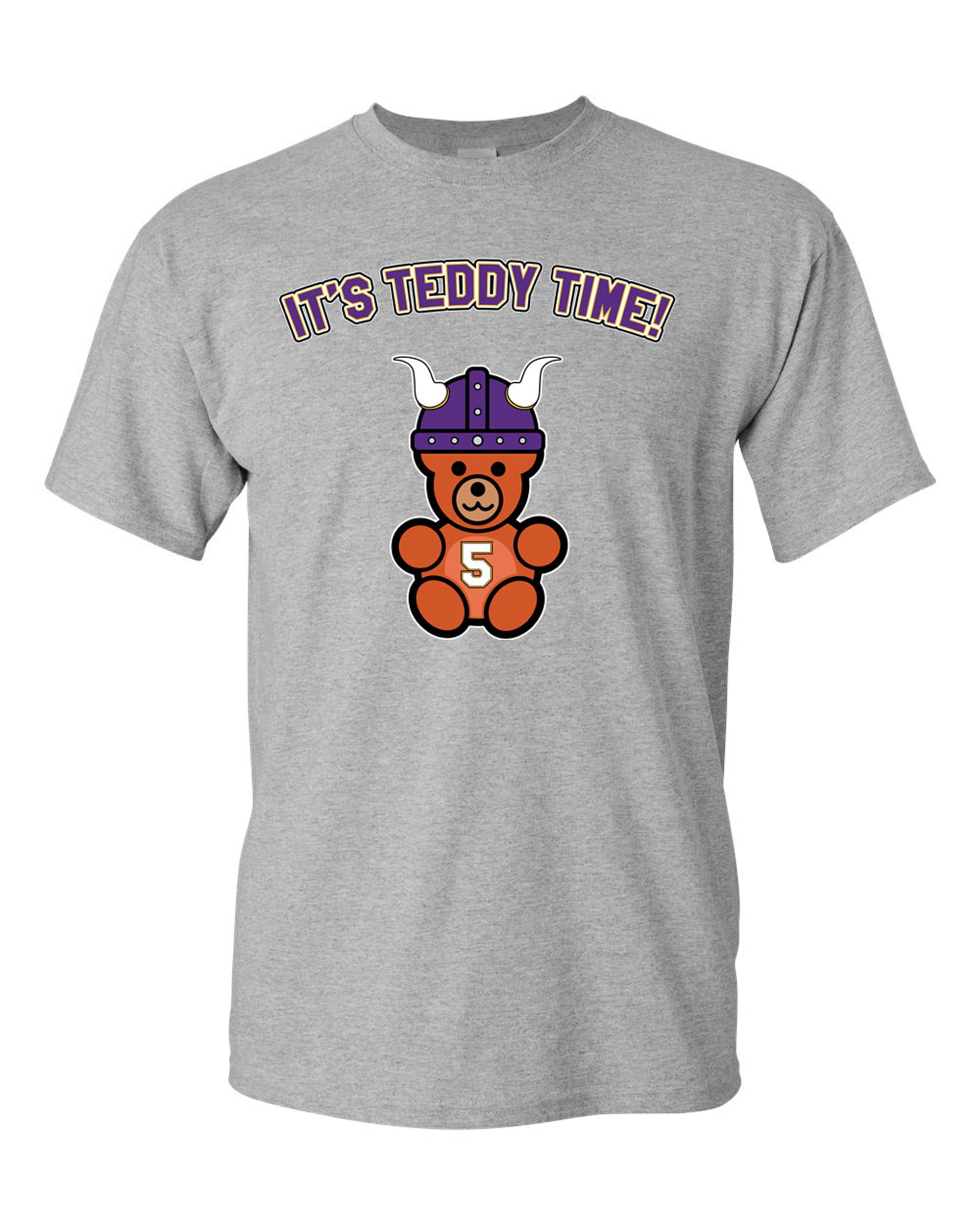 It's Teddy Time Minnesota Football DT Adult T-Shirt Tee - Walmart.com