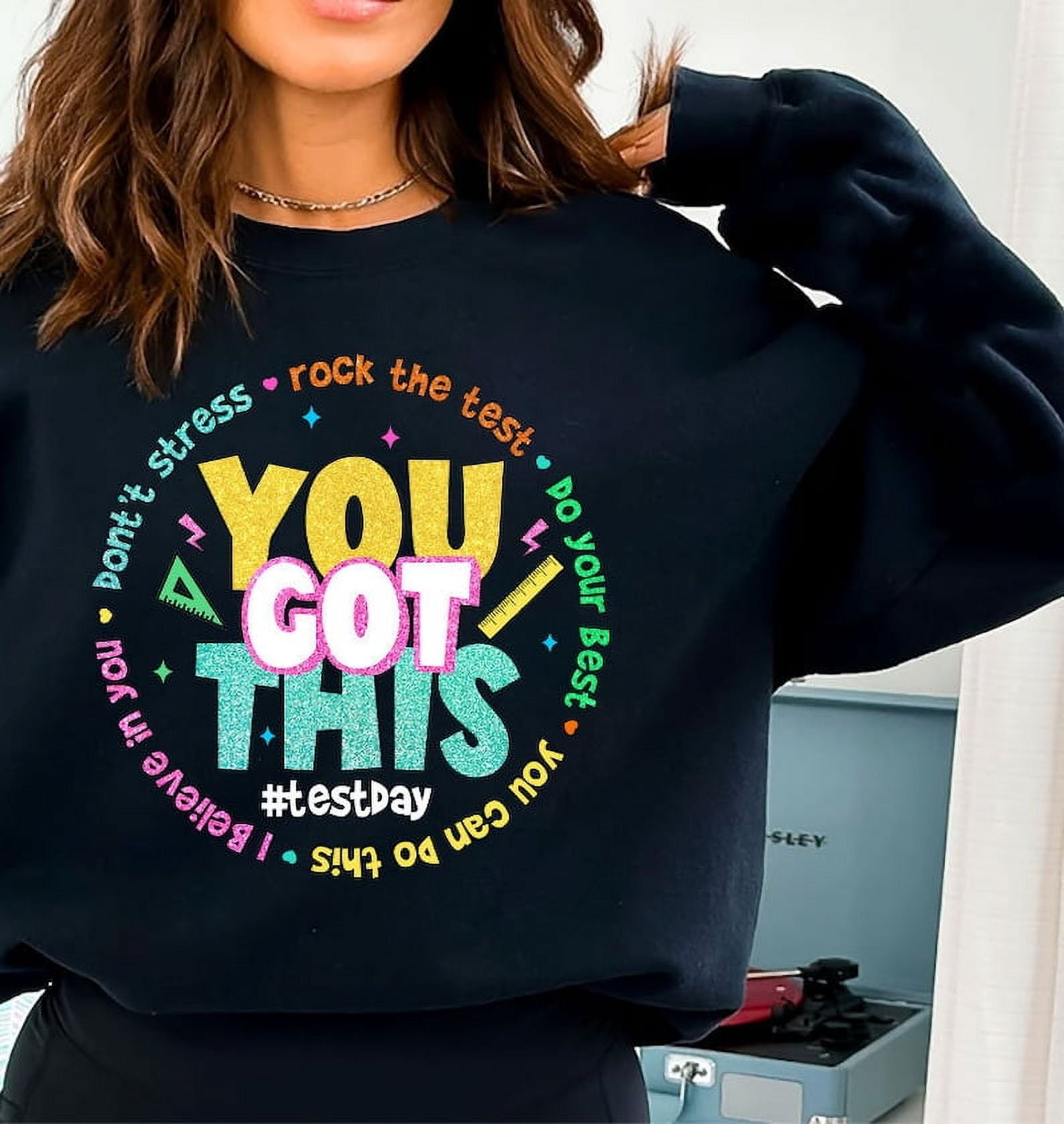 It s Test Day You Got This Rock the Test Faux Glitter Test Day Test Day ...