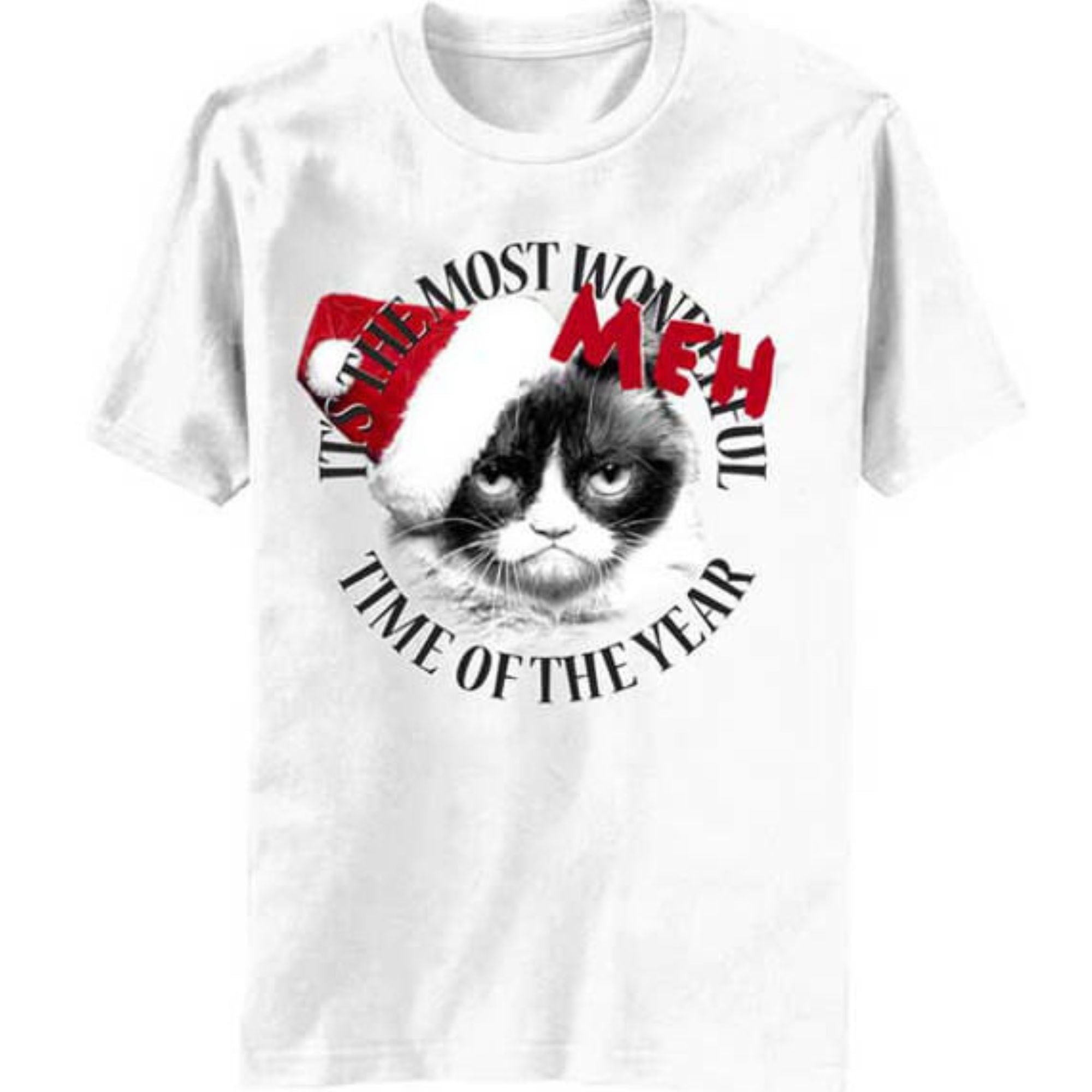 It's The Most Meh Time of Year Christmas Grumpy Cat T-Shirt - Walmart.com