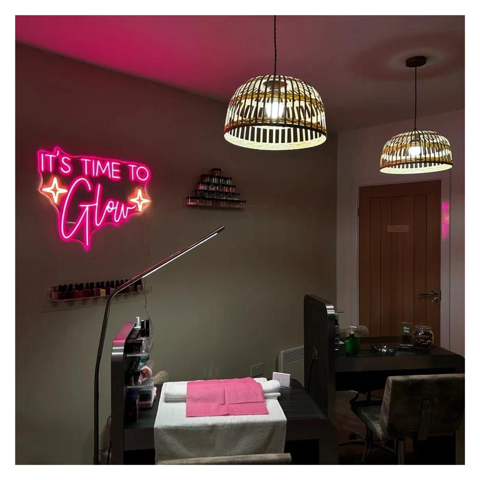 It's Time To Glow Neon Signs USB Powered Adjustable Brightness Letter ...