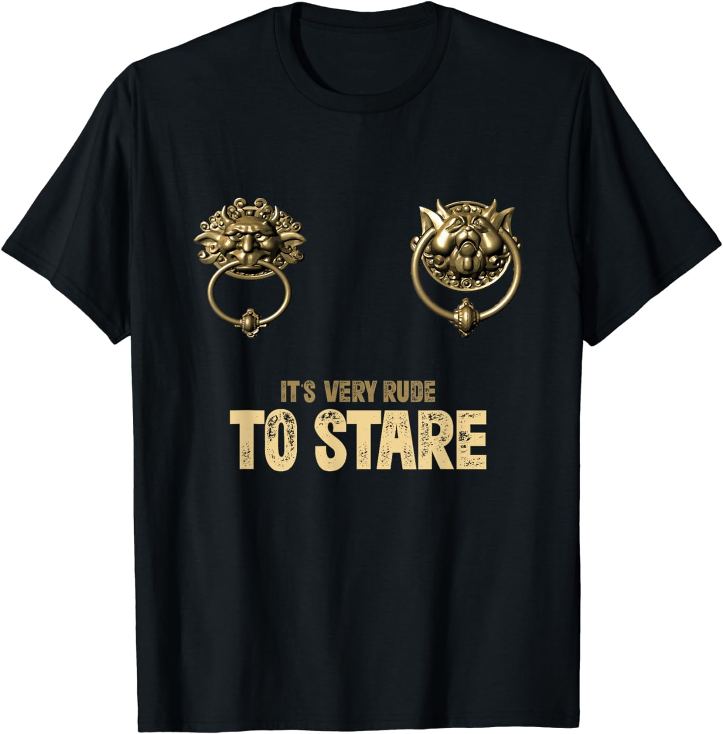 It's Very Rude To Stare Labyrinth Door Knocker T-Shirt - Walmart.com