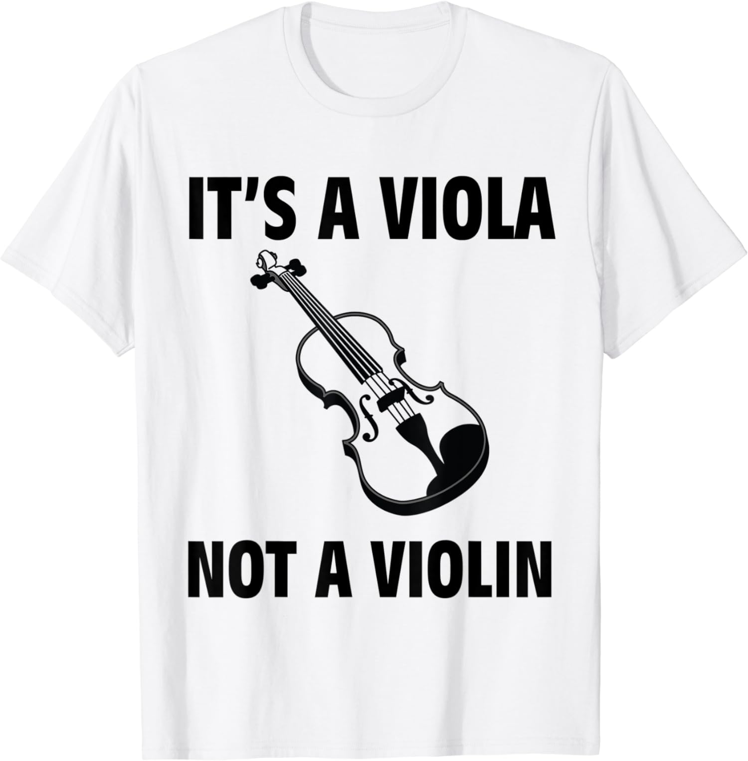 It's Viola Not Violin TShirt - A Funny Musician Tee Shirt - Walmart.com