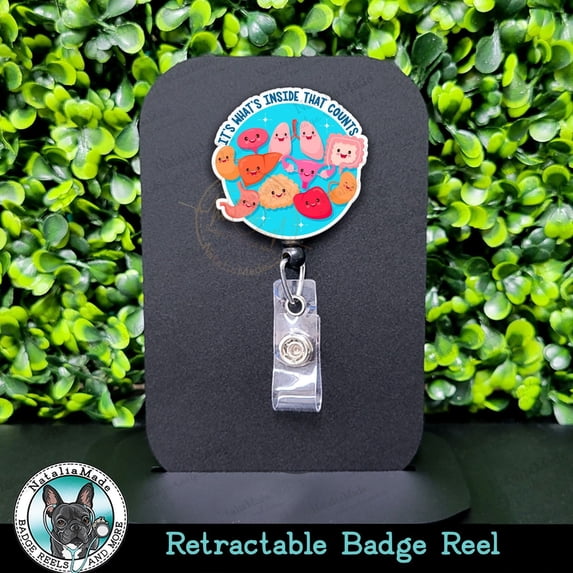 It's What's Inside That Counts Acrylic Retractable Badge Reel - Funny ...