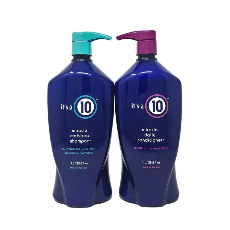It s a 10 Miracle Moisture Sulfate Free Shampoo Daily Conditioner Set 33.8 oz Each Complete Hair Care Walmart