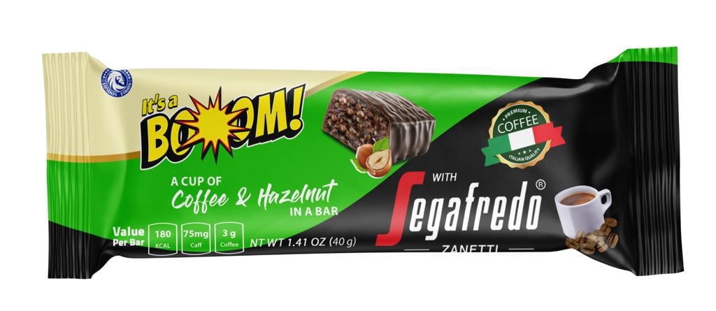 It's a Boom Segafredo Hazelnut Coffee Bar, 12 count, 1.5 lb - Walmart.com