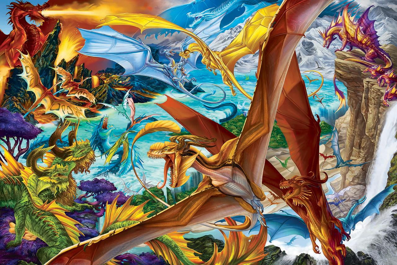 It's a Dragon's World Dreamland Dragon Puzzle | 1000 Piece Jigsaw ...