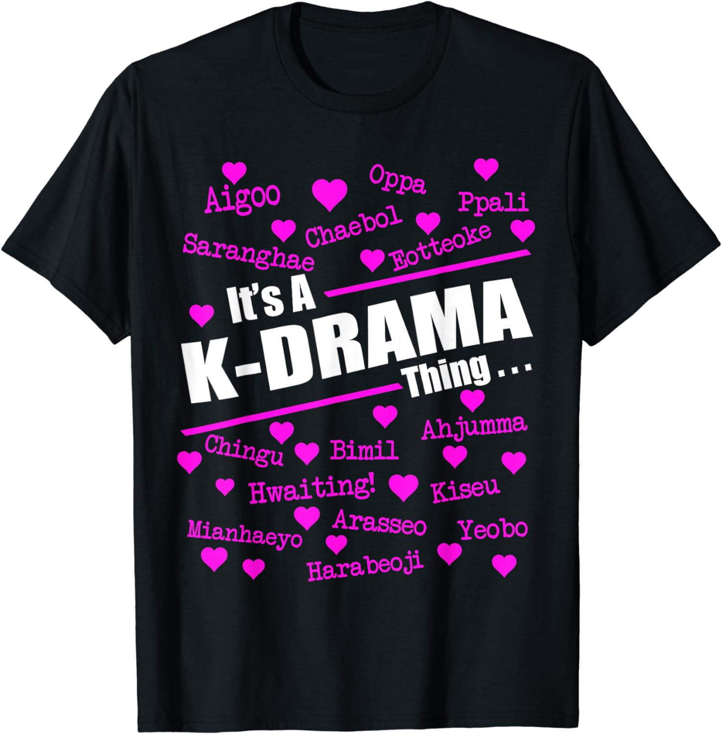 It's a K-Drama Thing Korean Words Tee - Walmart.com