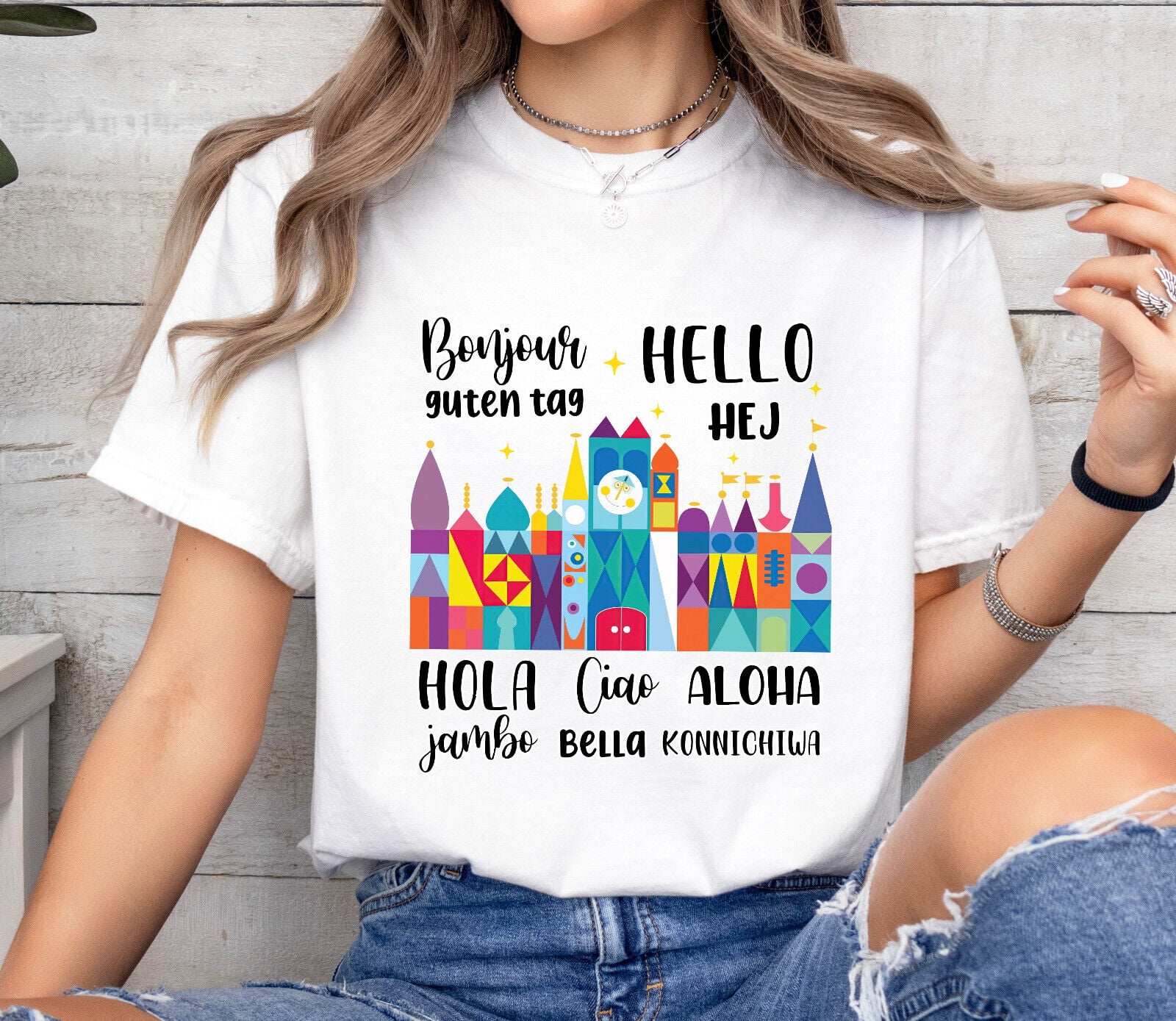 It's a Small World Many Languages Disney Trip Unisex Adult Kid Shirt ...