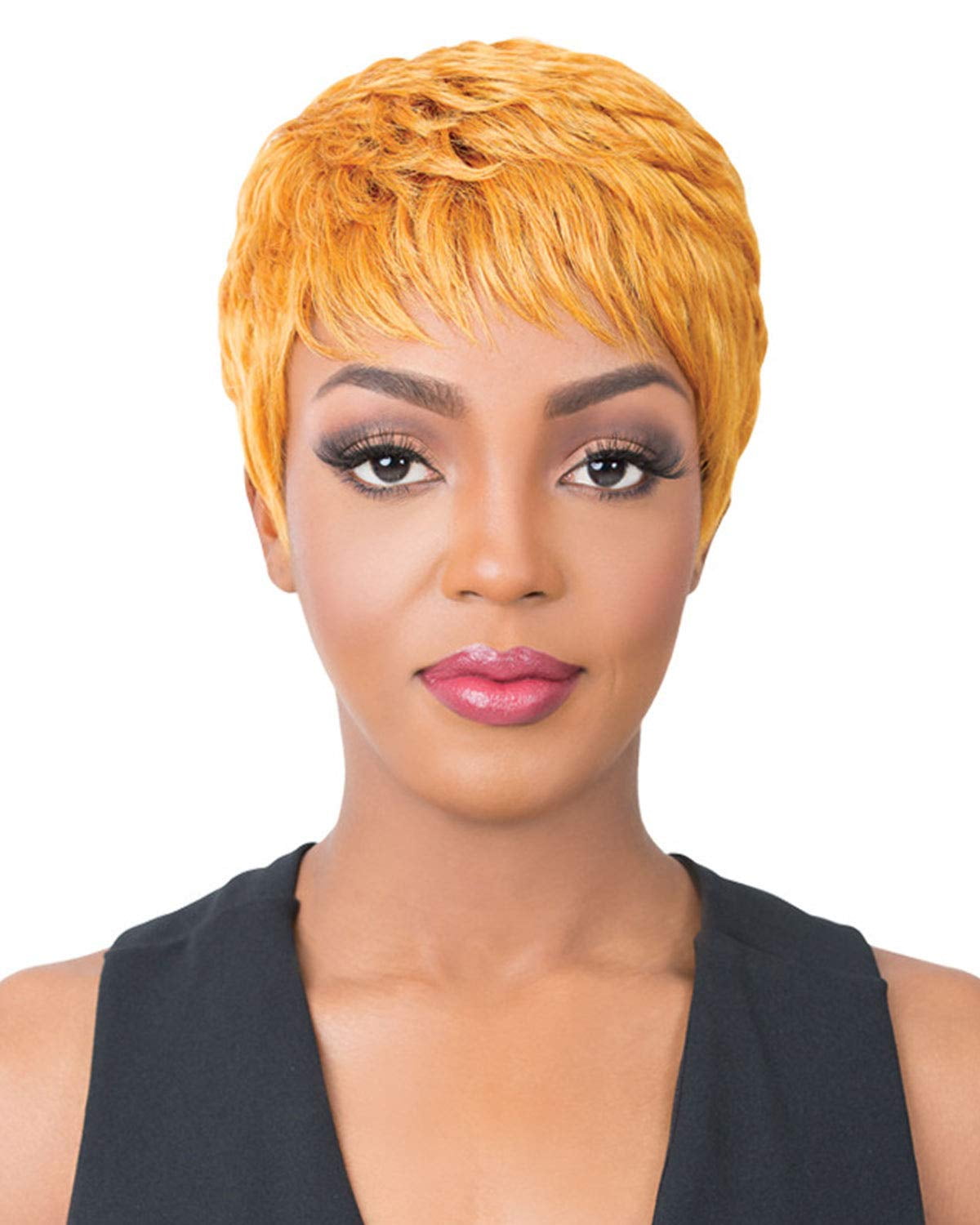 It's a Wig Iron Friendly, Fixie Cut Wigs with Wispy Bang, Long Nape for ...