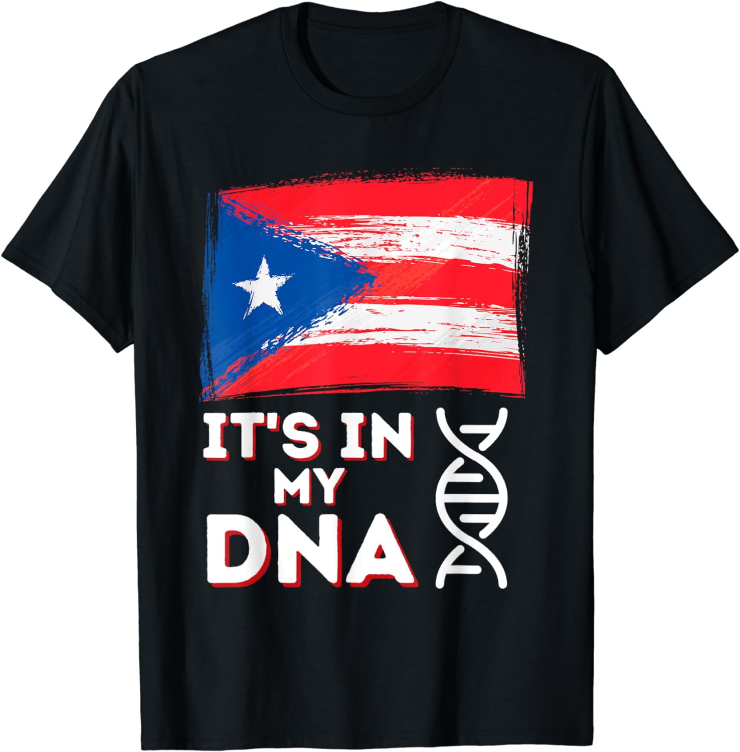 It's in my DNA - Puerto Rico Flag Puerto Rican Boricua Cotton T-Shirt ...