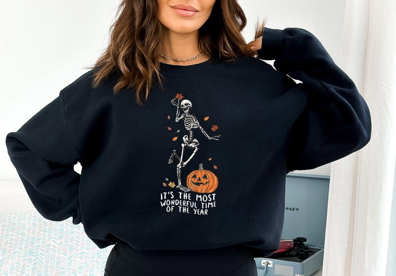 It’s the Most Wonderful Time of the Year Sweatshirt, Funny Skeleton ...