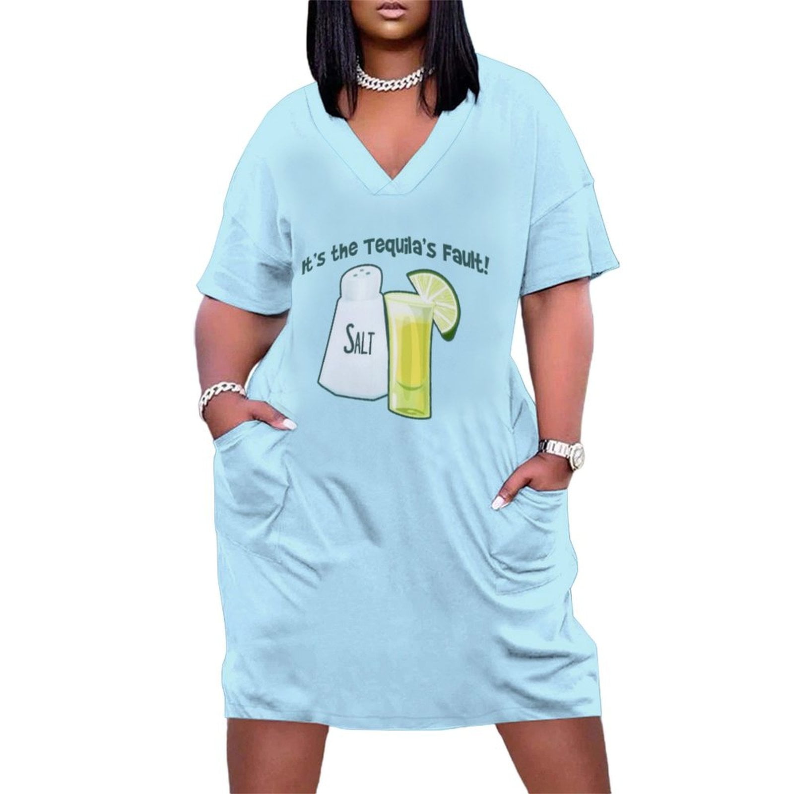 It's the Tequila's Fault! Loose Pocket Dress party dresses woman wedding guest dress 2025 ...