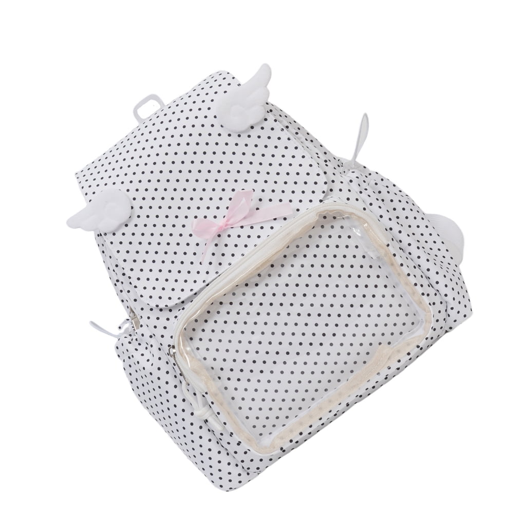 Itabag Clear Backpack with Insert Pins Display for Anime Cosplay School ...