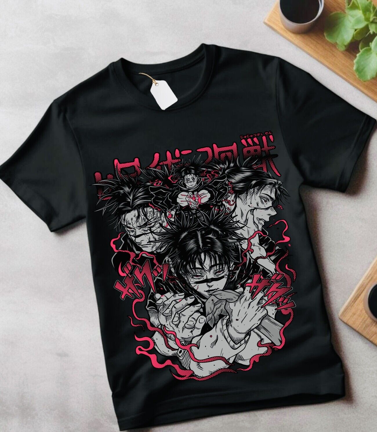 Itadori Yuji T-Shirt Jujutsu Kaisen Ryomen Sukuna Horror Anime Shirt ...