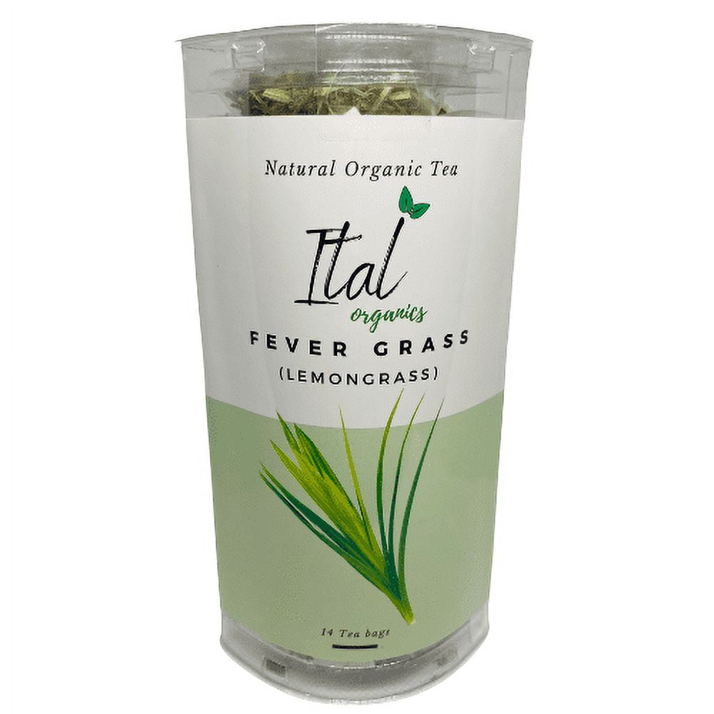 Ital Organics 100% Organic Fever Grass (Lemongrass)Tea, 14 Tea Bags ...