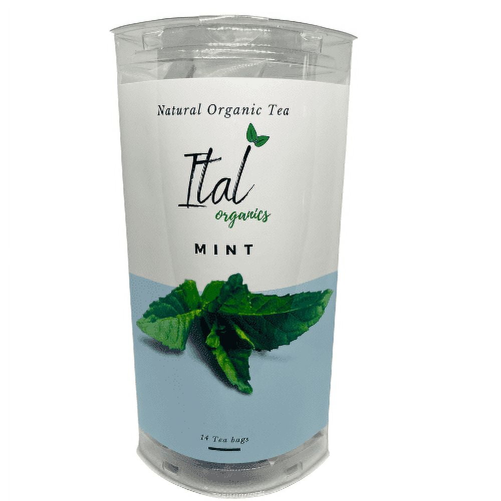 Ital Organics 100% Organic Mint Tea, 14 Tea Bags - Walmart.com