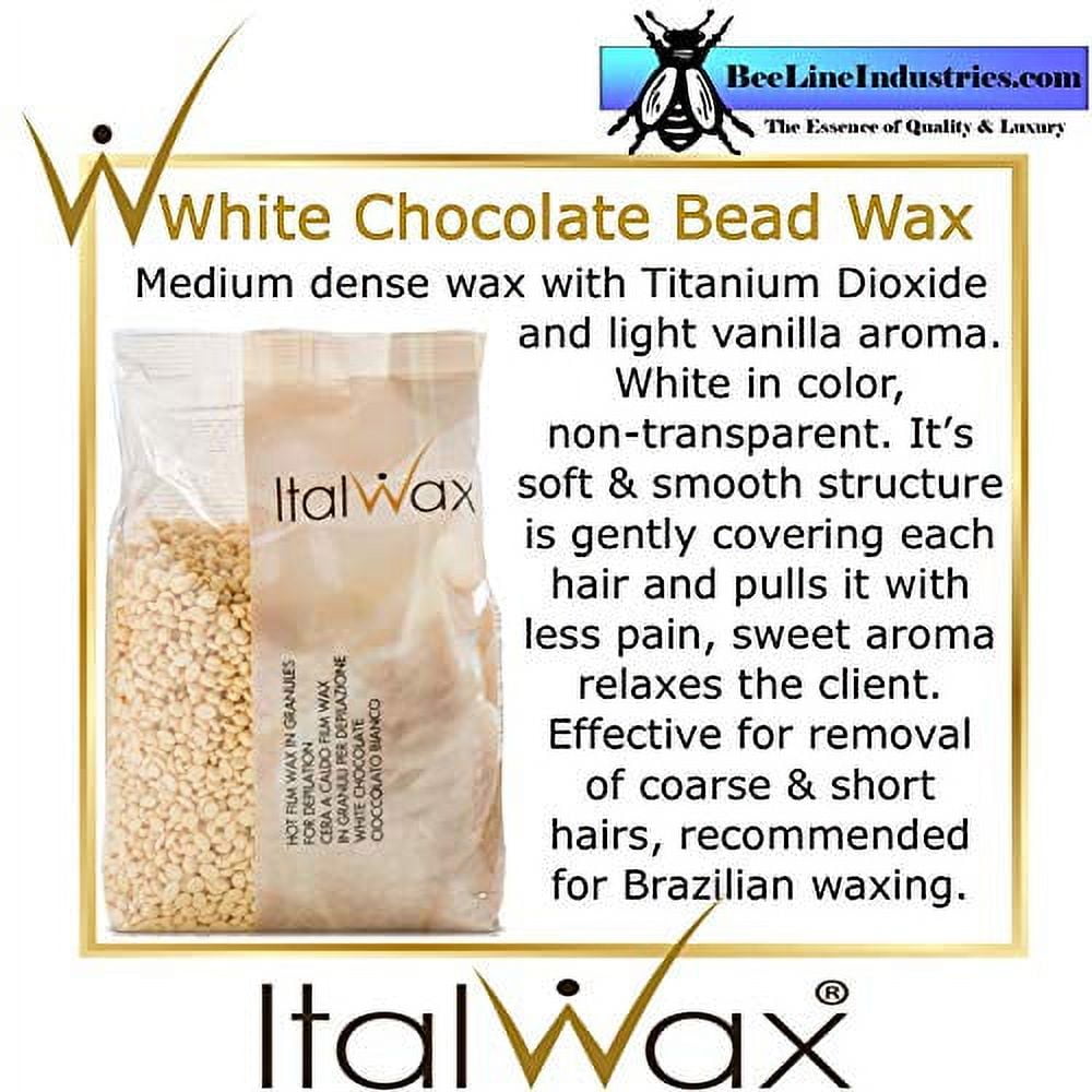 ItalWax White Chocolate - Hard Stripless Wax 2.2 lbs. - 1 kg. Bag ...