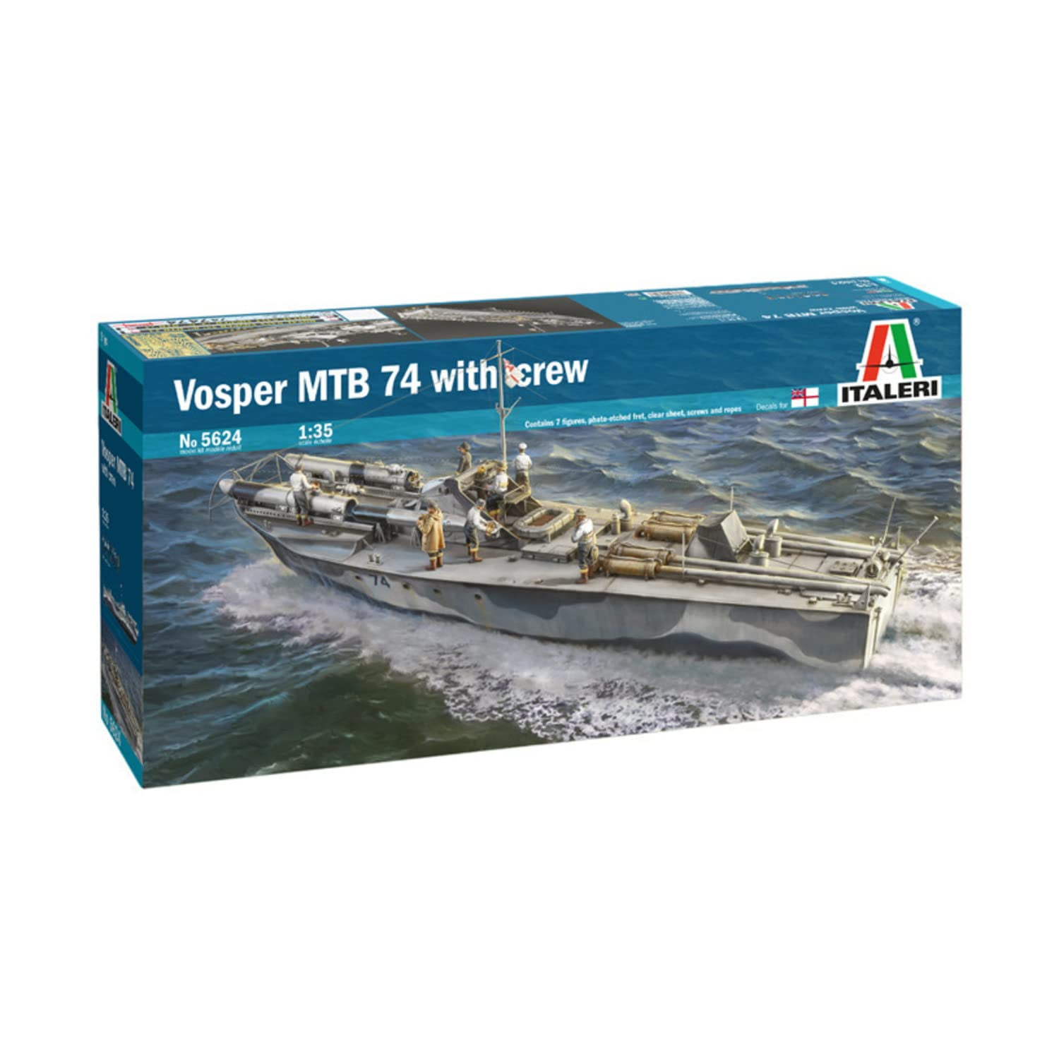 Italeri 5624S 1:35 Vosper 74 m Crew (7), Faithful Replica, Model Making ...