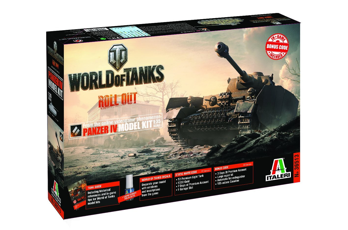Italeri ITAW36513 World of Tanks Model kit, Unpainted - Walmart.com