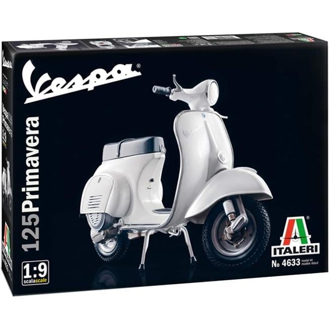 Italeri Skill 3 Vespa 125 Primavera Scooter 1-9 Scale Model Kit ...