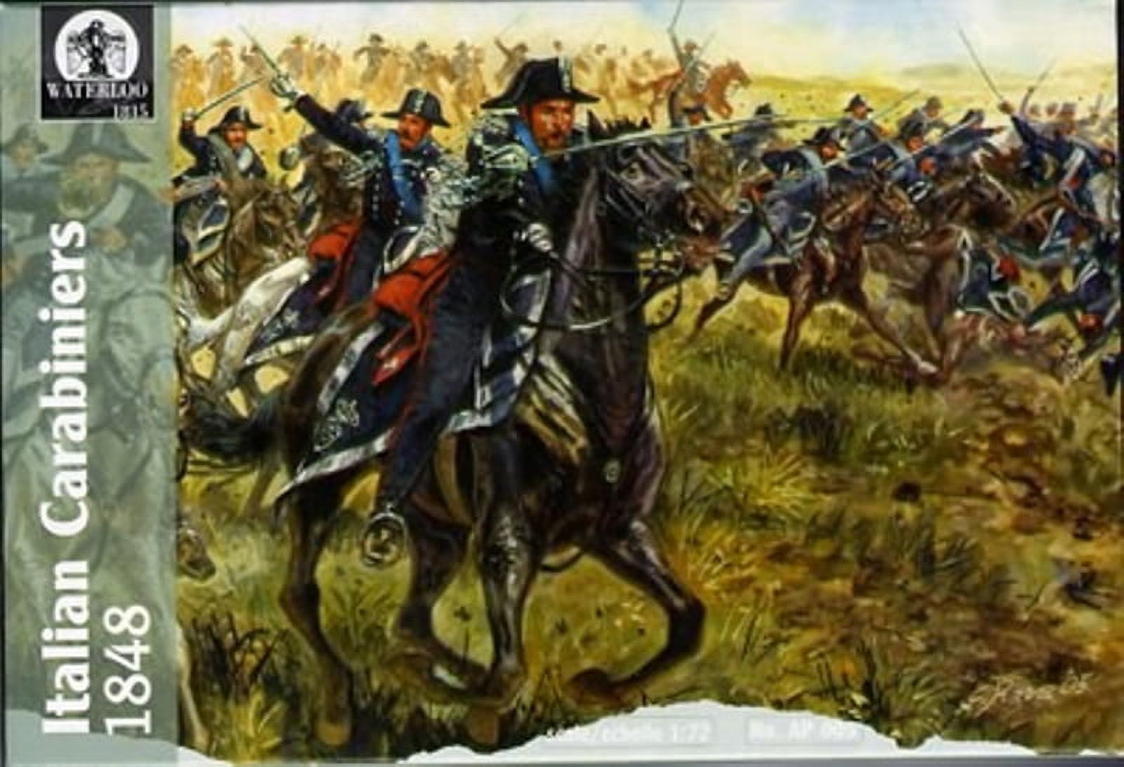 Italeri Waterloo 1:72 Italian Carabiniers 1848 Plastic Figure Model Kit ...