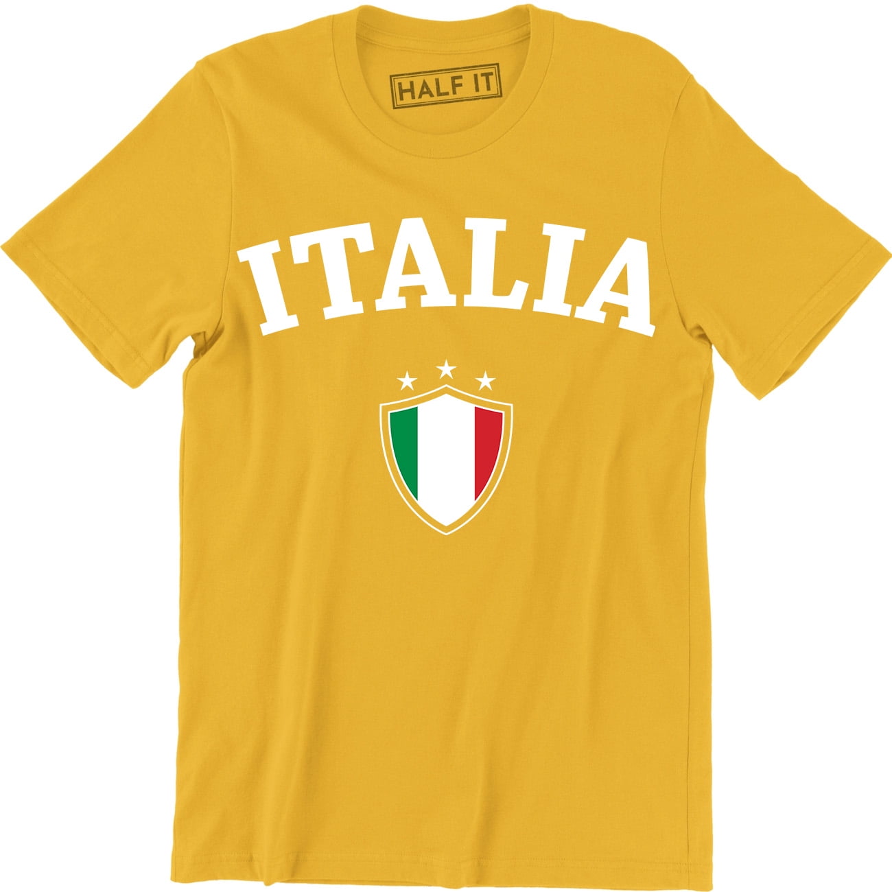 Italia Italian Flag Emblem - National Pride Country Symbol Men's T ...