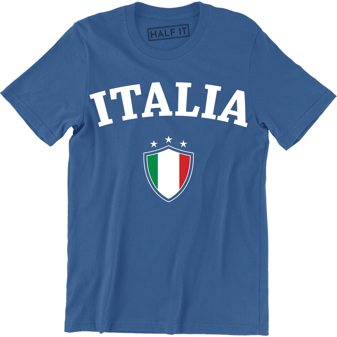 Italia Italian Flag Emblem - National Pride Country Symbol Men's T ...