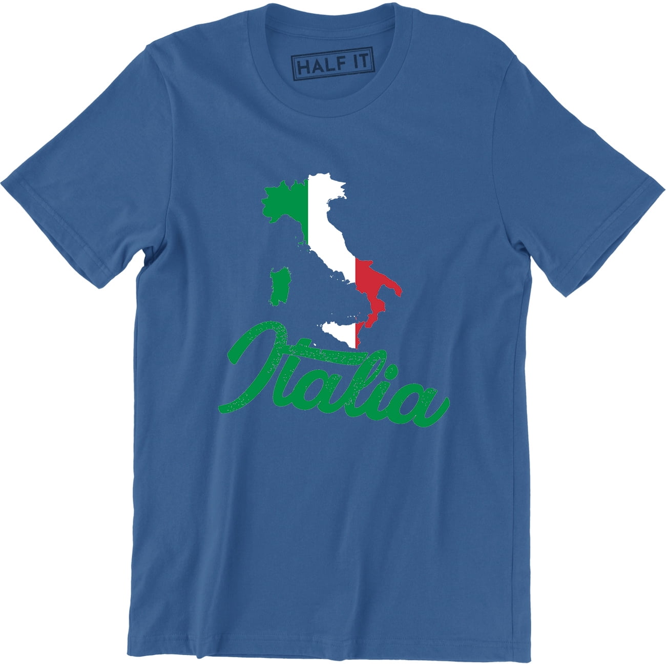 Italia Italian Flag Emblem - National Pride Country Symbol Men's Tee ...