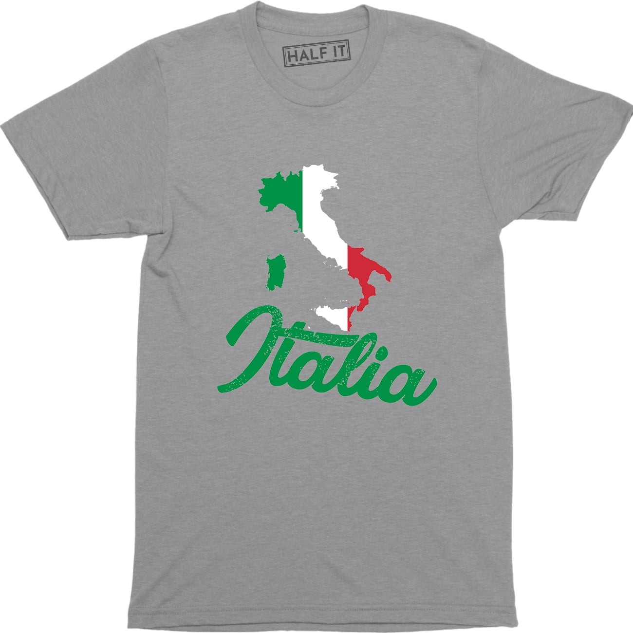 Italia Italian Flag Emblem - National Pride Country Symbol Men's Tee ...