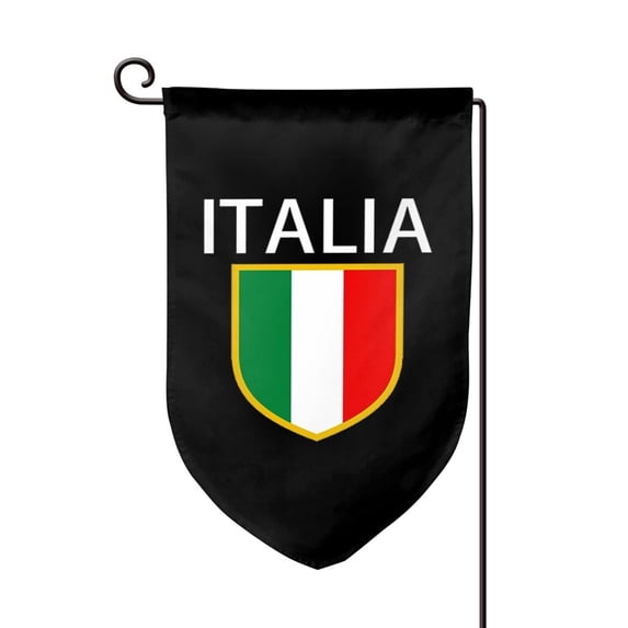 Italia Italian Flag Italy Garden Flag Double Sided Flags with Vivid ...