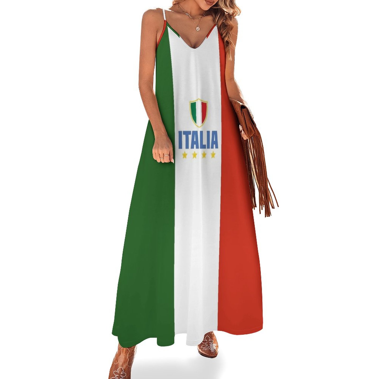 Italia - Italian tricolor Sleeveless Dress dresses summer clothing ...