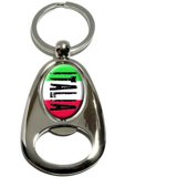 Italia, Italy Italian Flag, Chrome Plated Metal Spinning Oval Design ...