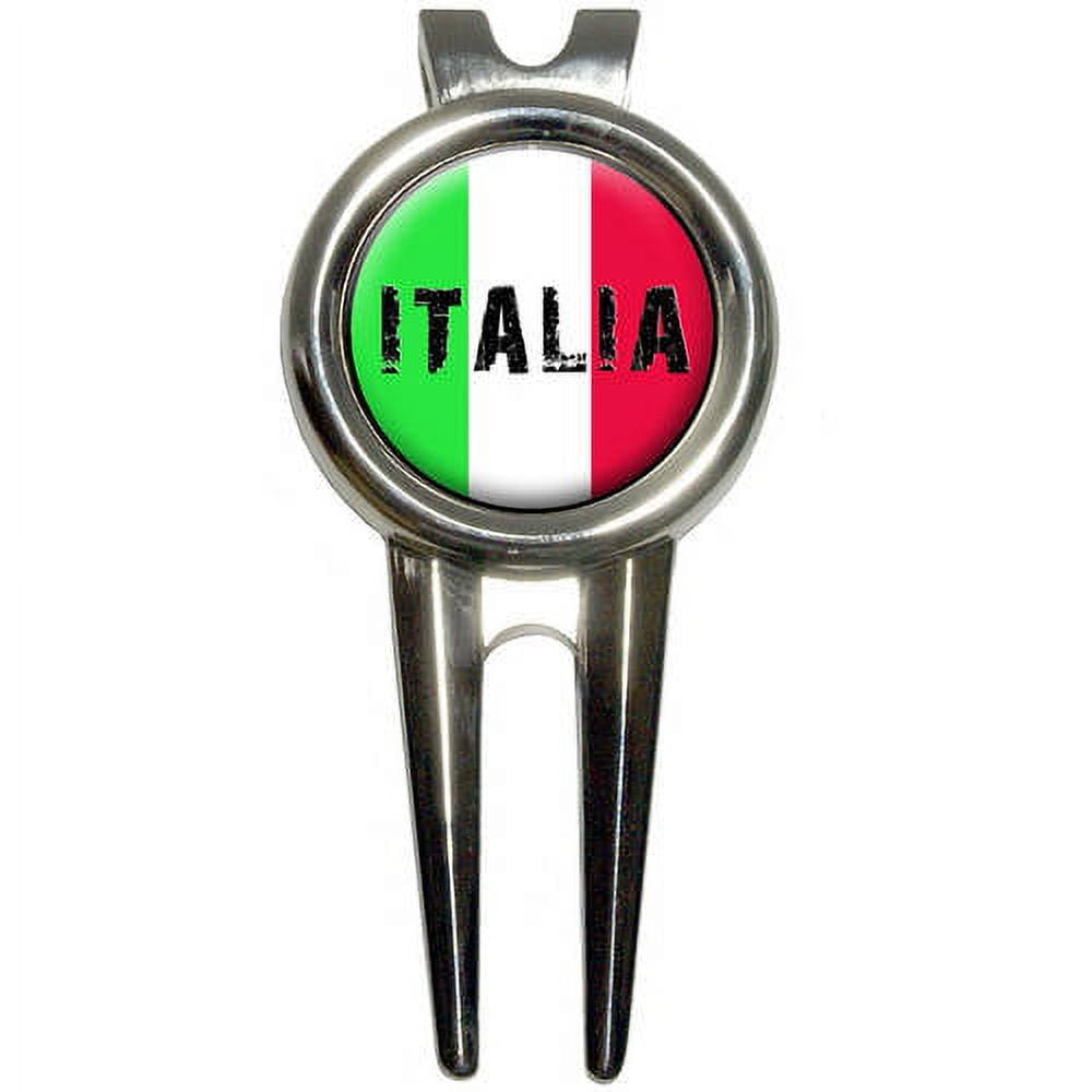 Italia/Italy Italian Flag Golf Divot Repair Tool and Ball Marker ...