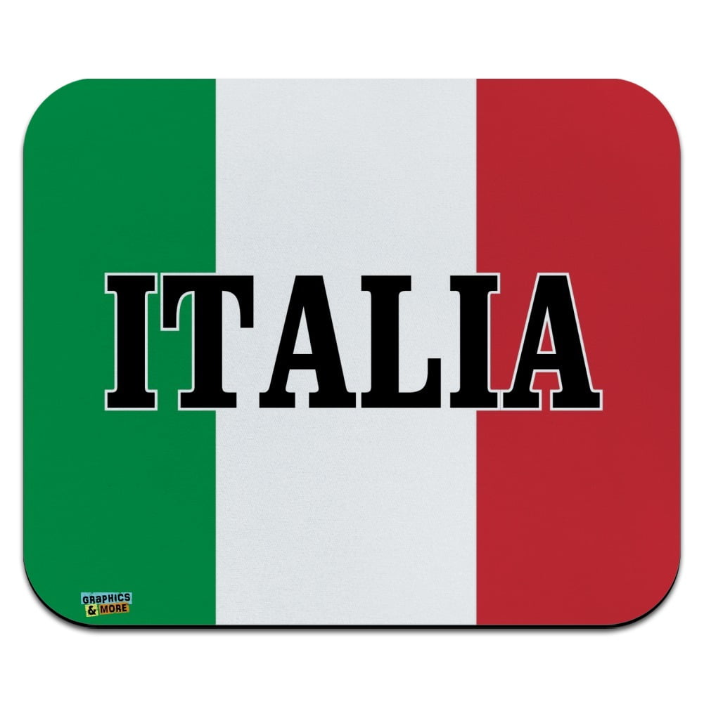 Italia Italy Italian Flag Low Profile Thin Mouse Pad Mousepad - Walmart.com