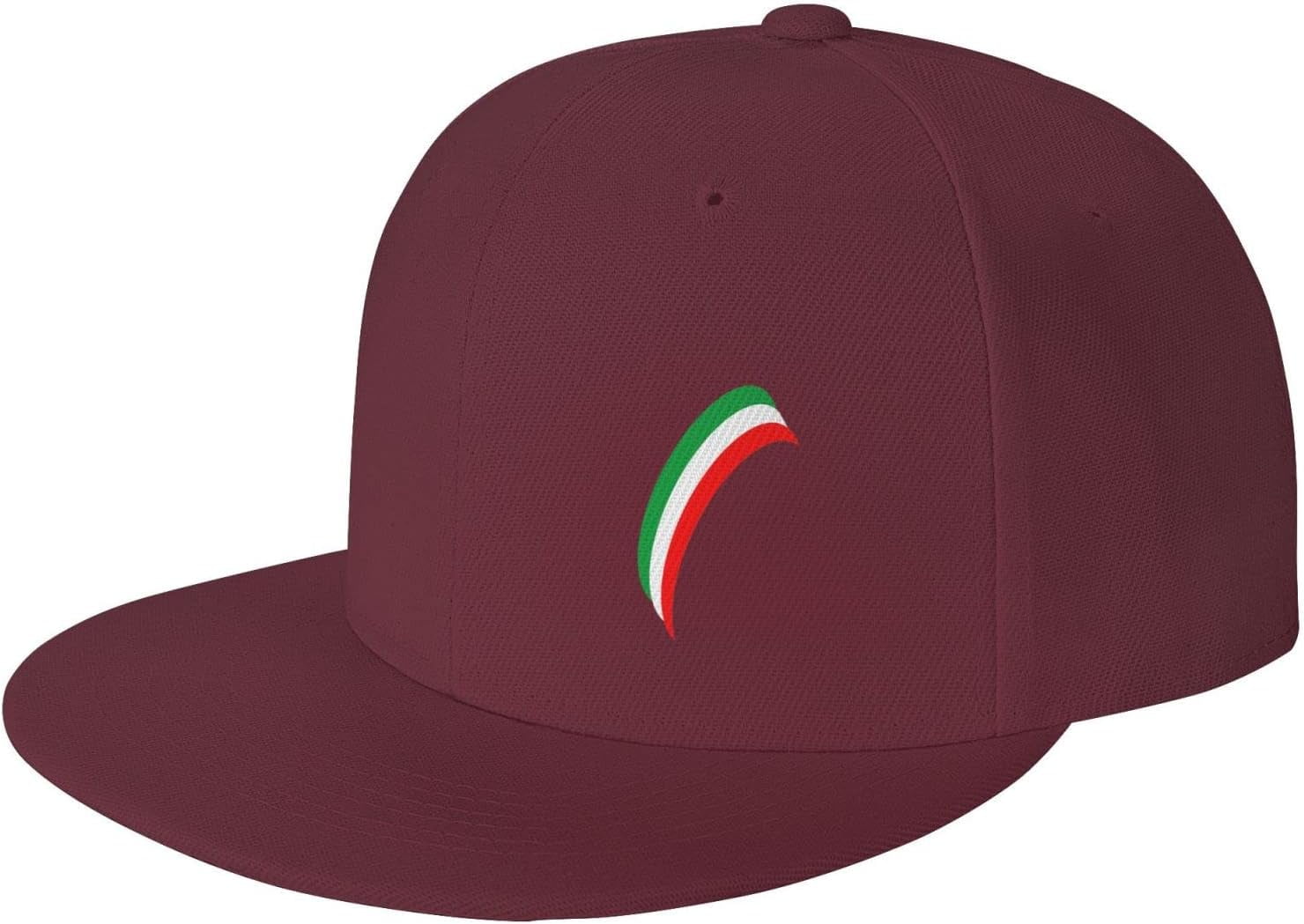 Italia Italy Italian Flag Men's and Women's Snap Hats Flat Brim ...
