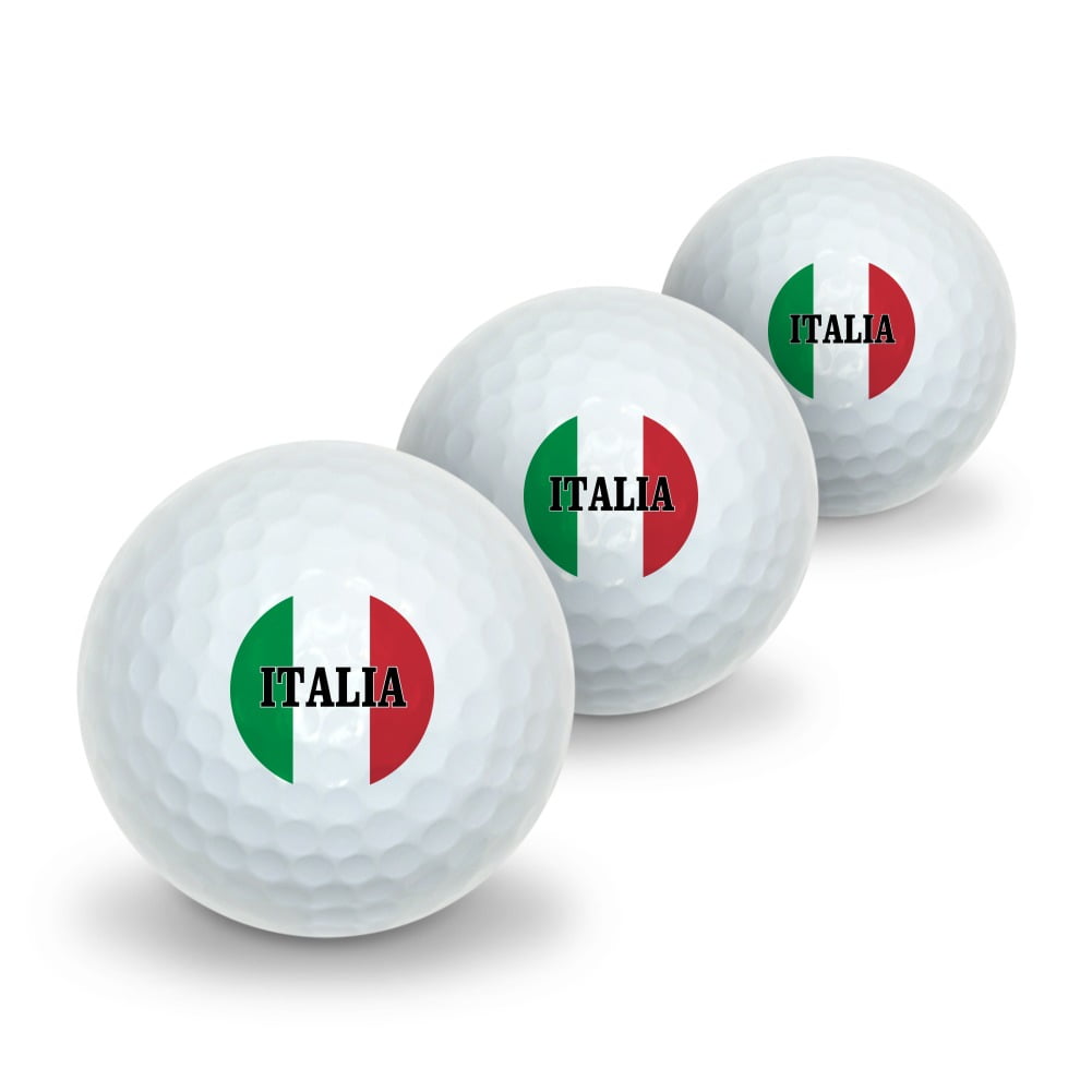 Italia Italy Italian Flag Novelty Golf Balls 3 Pack - Walmart.com