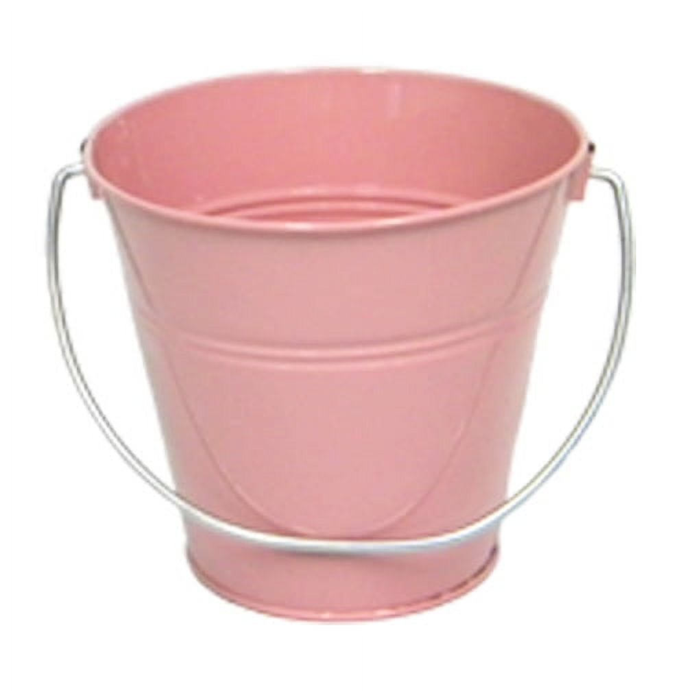 ITALIA 10452 4.3 x 4.3 In. Pink Metal Bucket - 6 Pack - Walmart.com