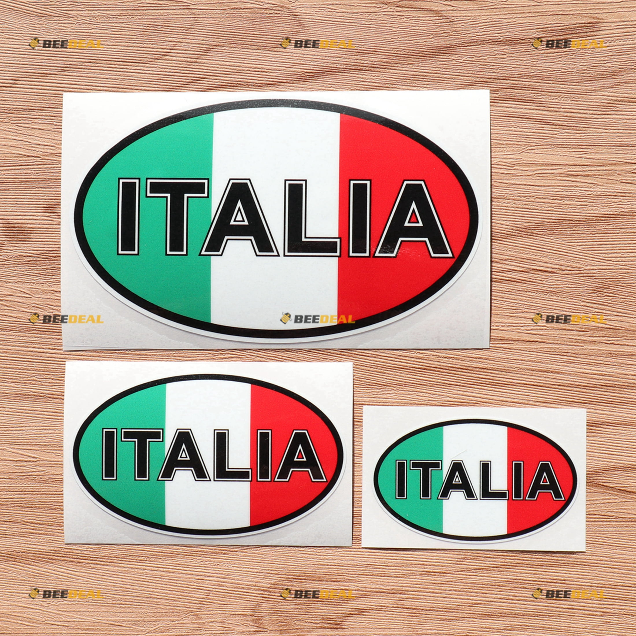 Italia Oval Country Code Italy Italian Flag Decal Vinyl Sticker - 3 ...