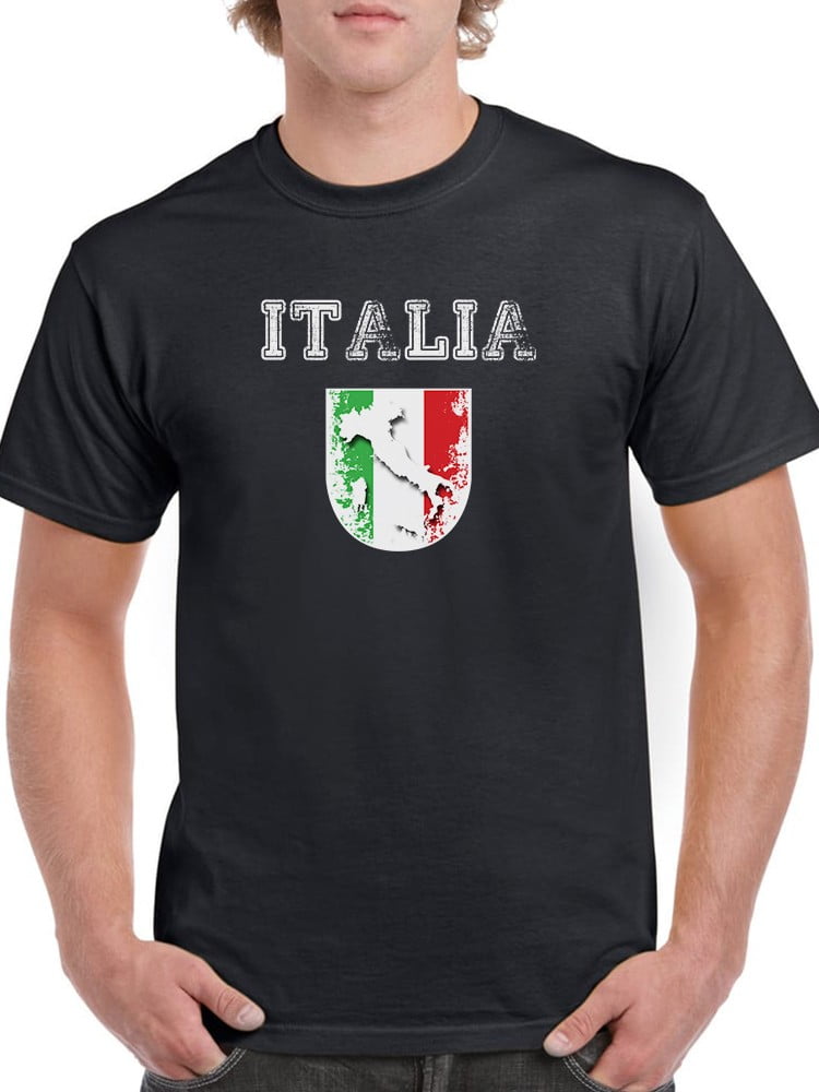 Italia Shield Flag Design Men T-Shirt, Male Large - Walmart.com