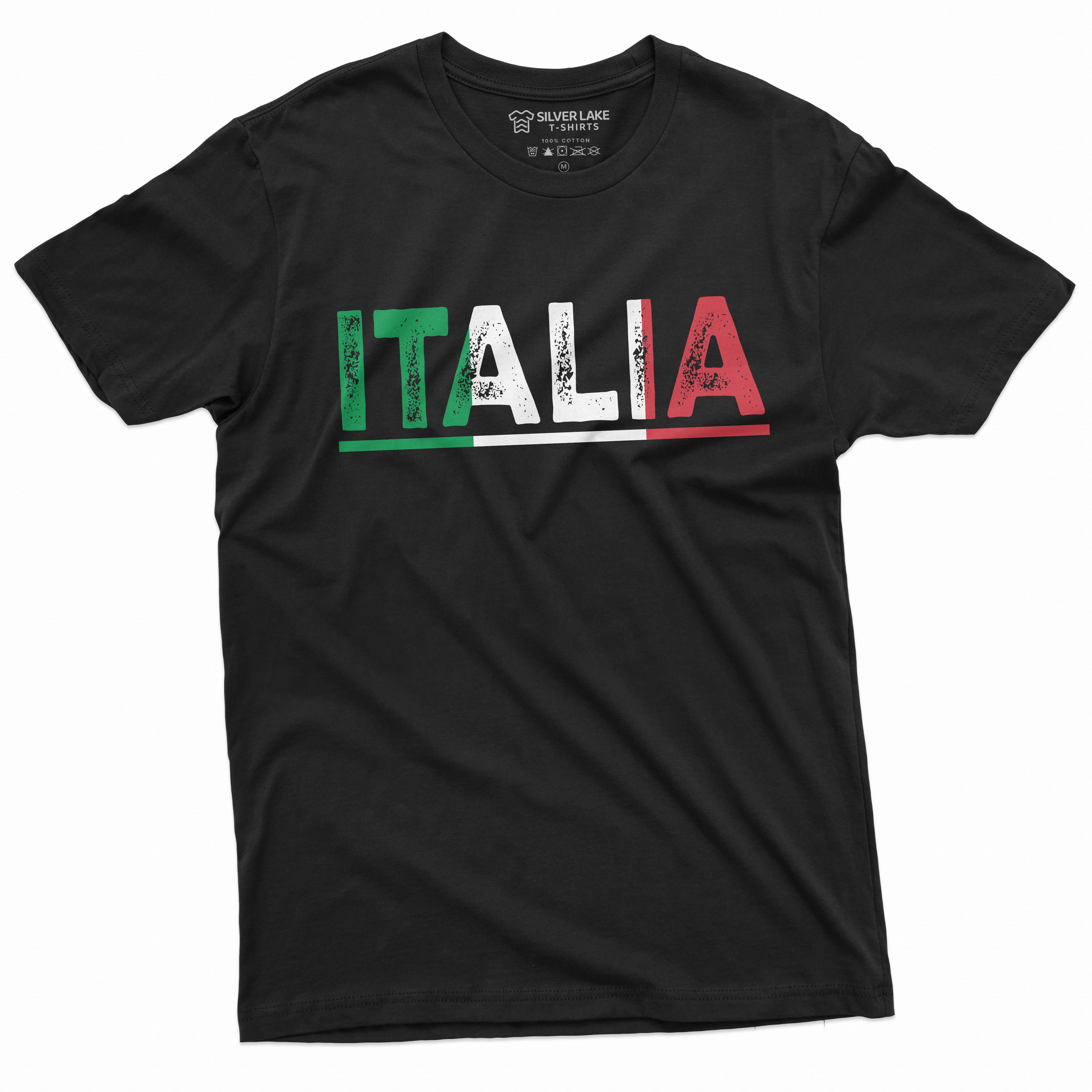 Italia T-Shirt Italy Flag Coat Of Arms Tee Shirt Repubblica Italiana ...