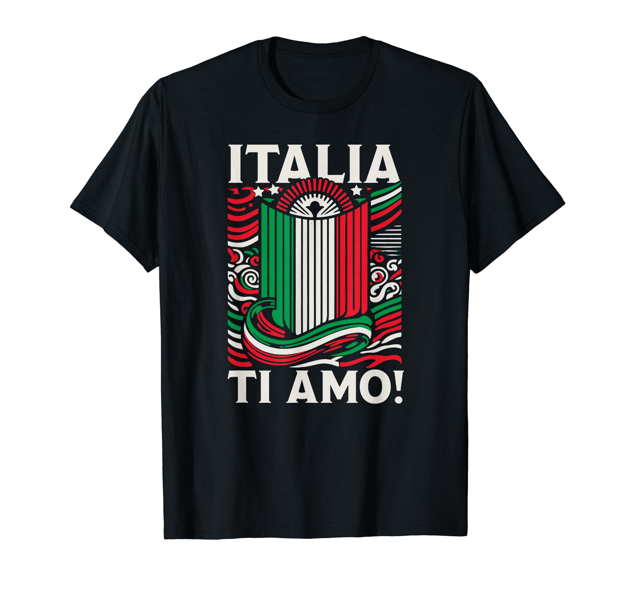 Italia Ti Amo - Italia I Love You Italy Flag T-Shirt - Walmart.com