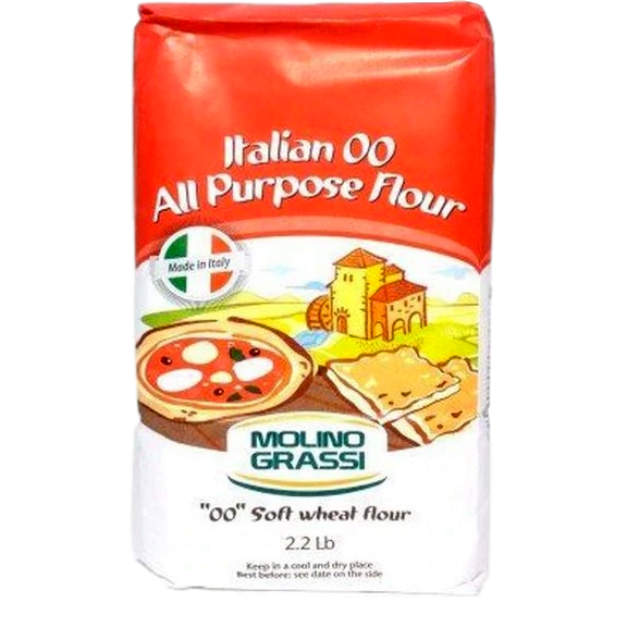 Italian "00" All Purpose Flour (1 kg) by Molino Grassi - 2.2 lb ...