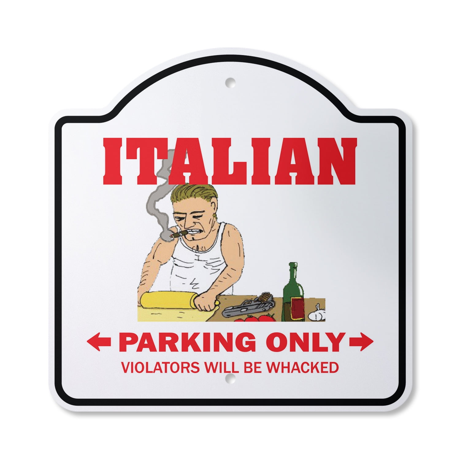 Italian 12" X 12" Sign | Indoor/Outdoor Plastic | SignMission Designer ...
