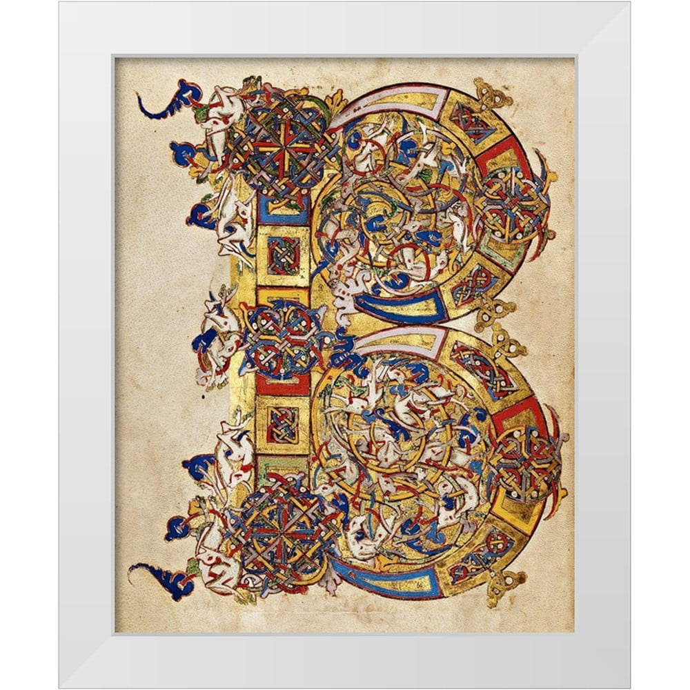 Italian 12th Century 26x32 White Modern Wood Framed Museum Art Print ...