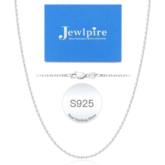 Italian 14K Real Gold Over 925 Sterling Silver Chain Necklace For Women ...