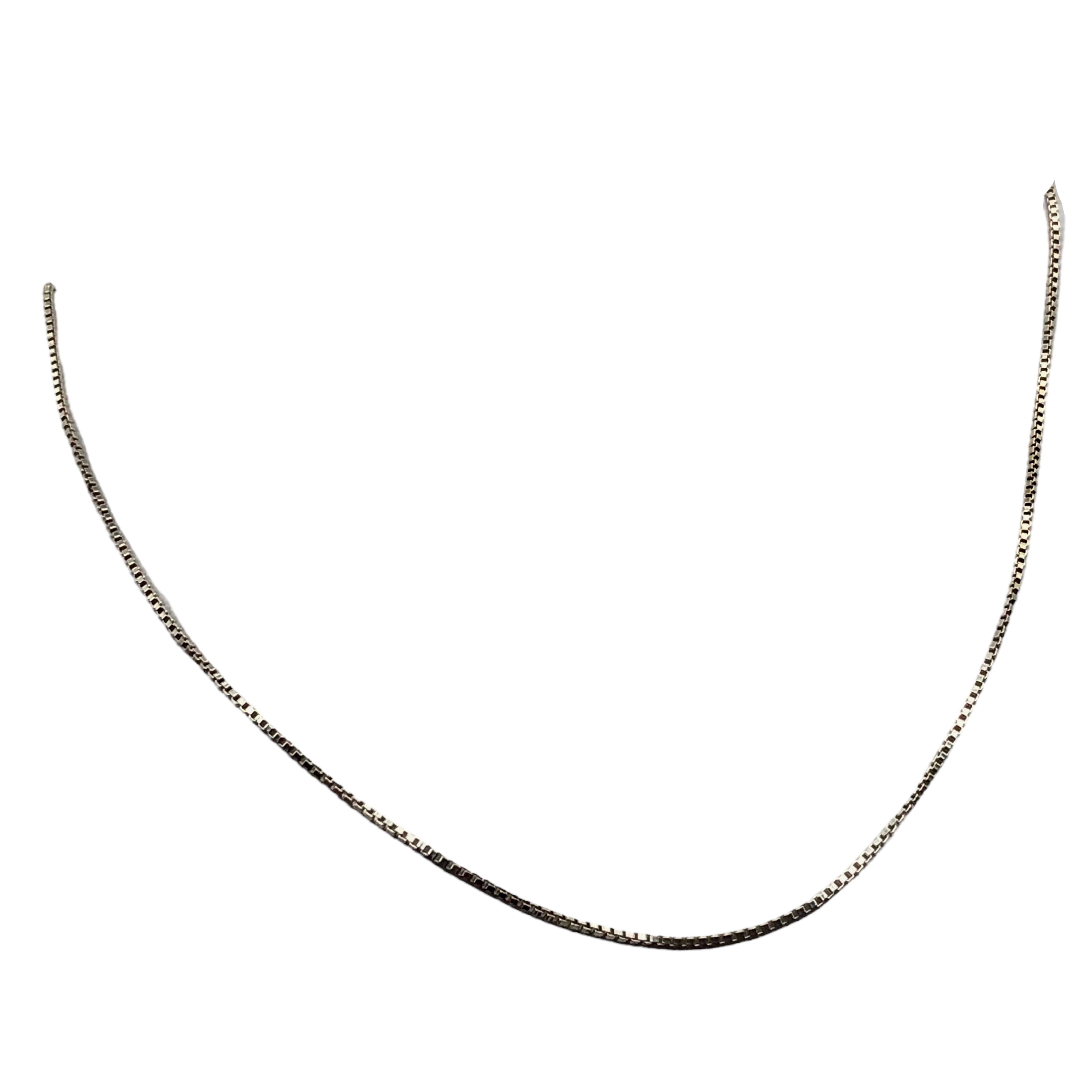 Italian 30" Sterling Silver Fine Box Chain Necklace 1mm - Walmart.com