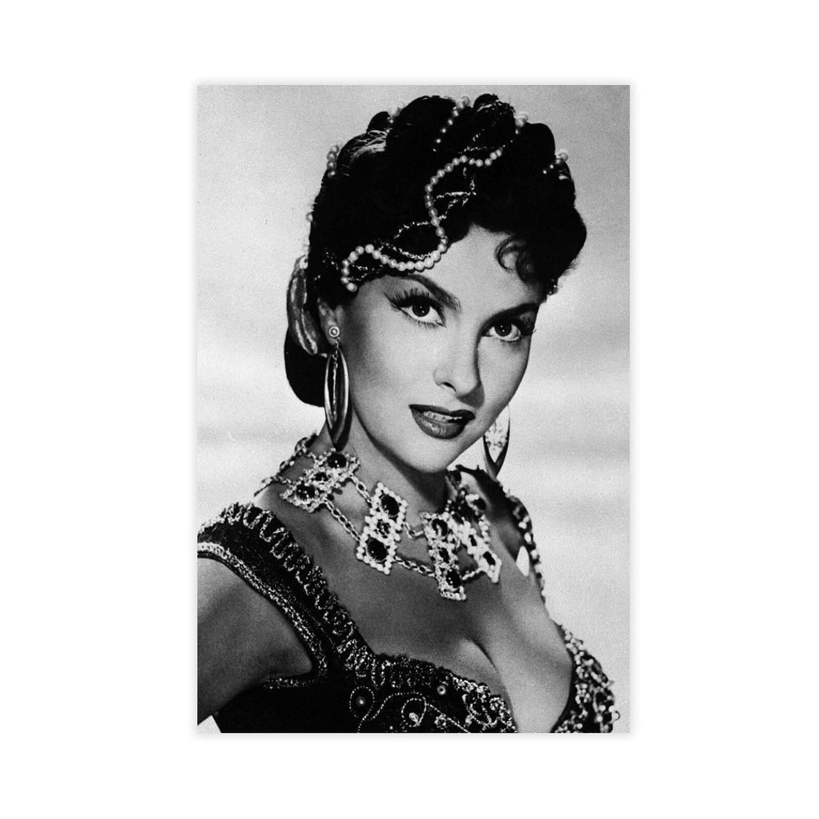 Italian Actress Gina_Lollobrigida 1950 Retro Poster Room Decoration ...