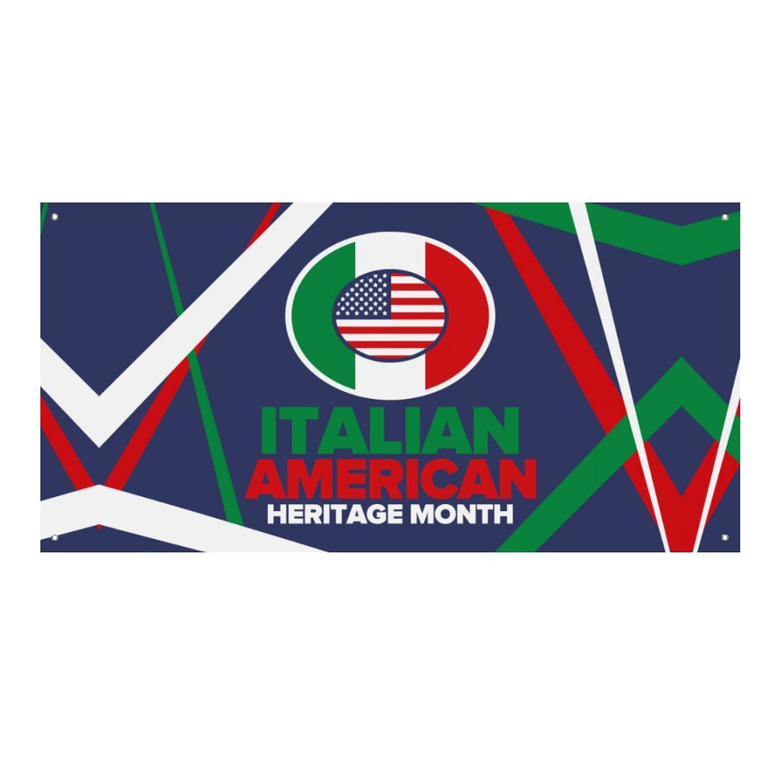 Italian American Heritage Month Banners Flag Hanging Backdrop Sign Wall ...