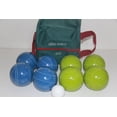 Italian/American Made, 110mm EPCO Bocce Set - Rustic Green/Blue Balls ...